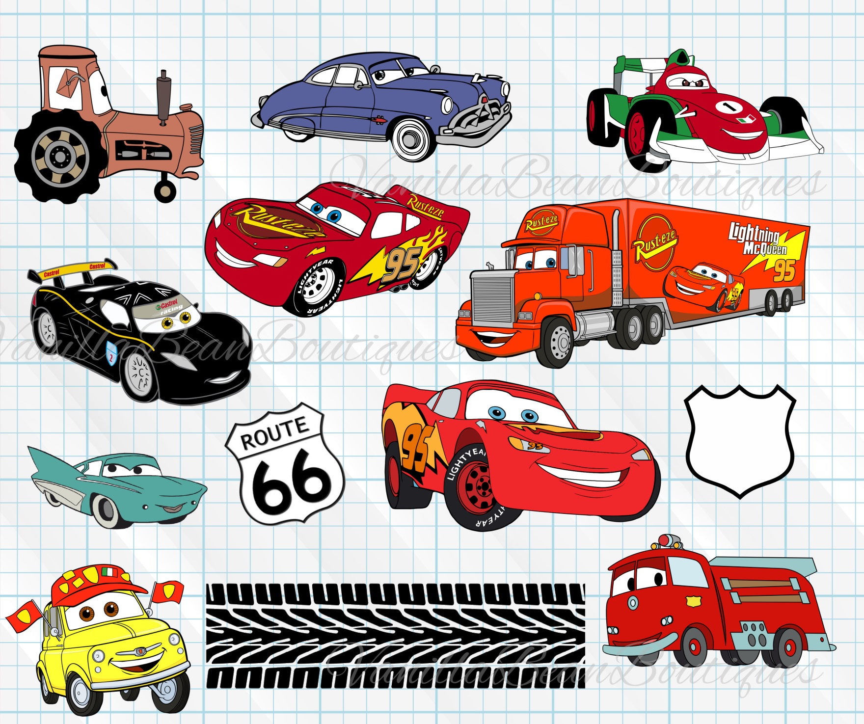 Cars SVG Bundle Cars Svg Lightning Mcqueen Svg Cars PNG - Etsy UK