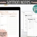 Sermon Notes Printable - Grow in Faith With Elegant Layouts for ...