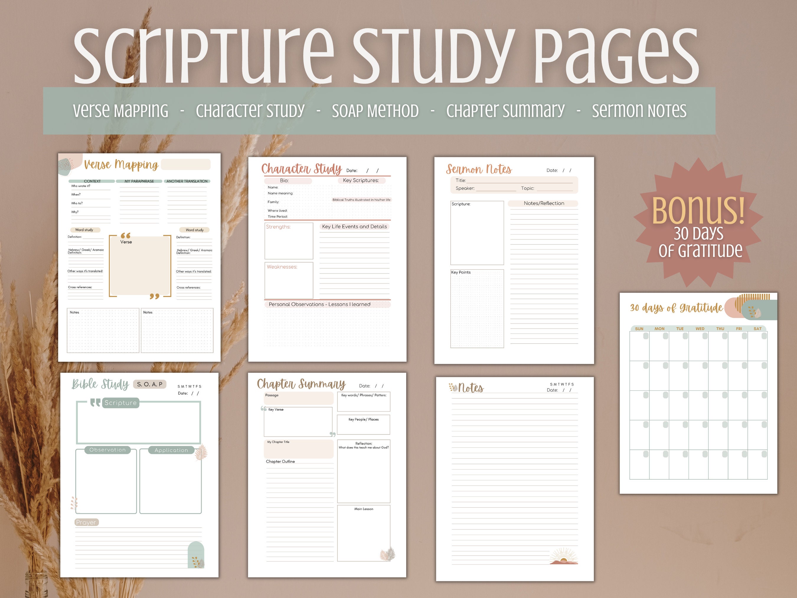 Printable Bible Study Planner and Bible Reading Trackers - Etsy Australia