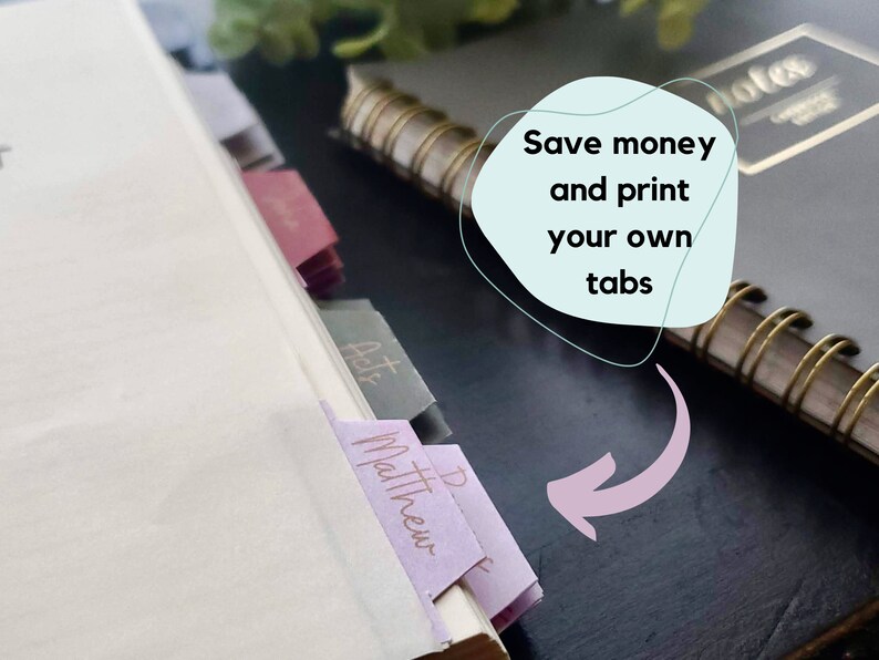 Pretty Printable Bible Tabs Bible Tabs Bible Study Tools - Etsy