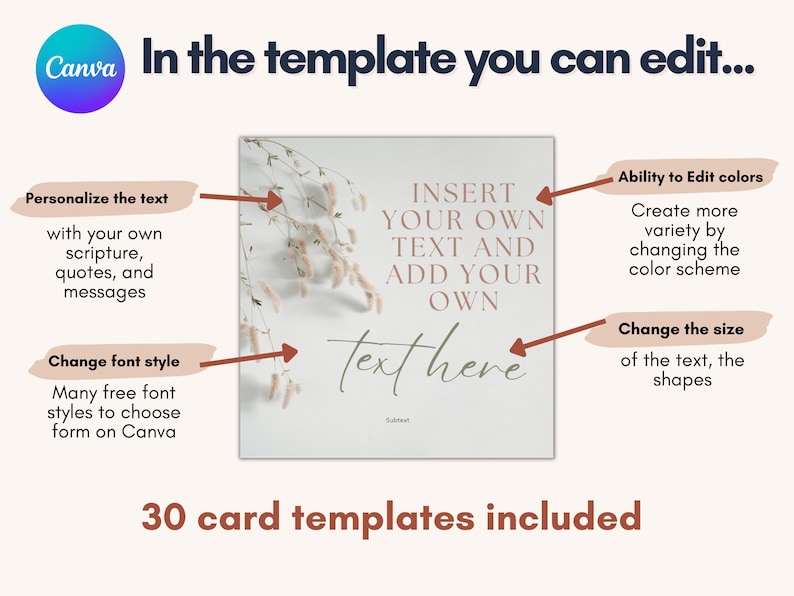 Editable Scripture Card Template Bible Verse Memory Cards Printable ...