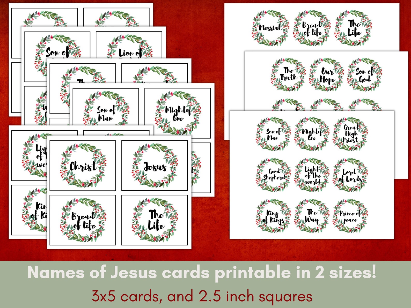 25 Names of Jesus Bundle Advent Calendar for Kids Printable - Etsy