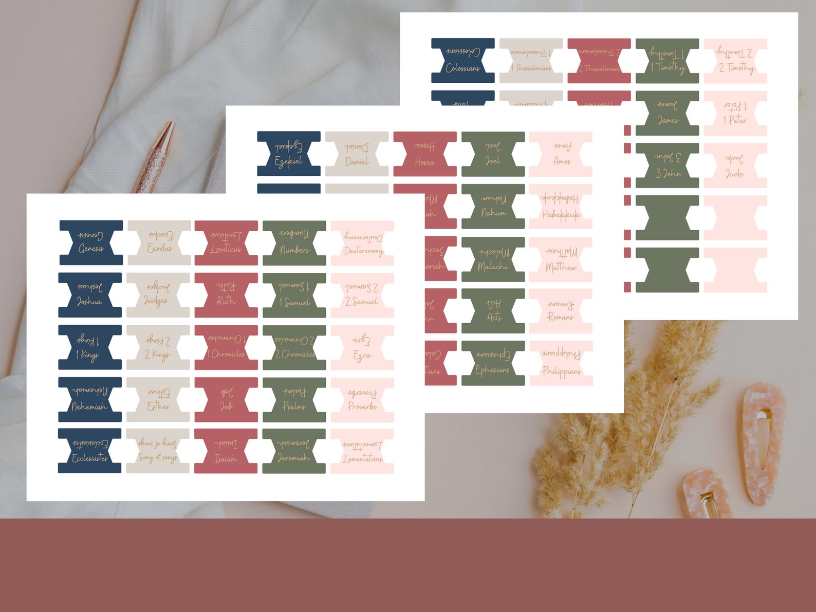 Pretty Printable Bible Tabs, Bible Tabs, Bible Study Tools, Bible ...