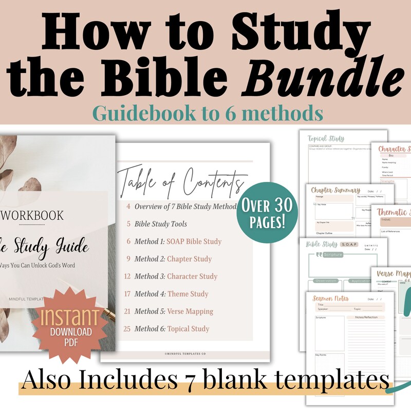 Bible Study Guide - Etsy