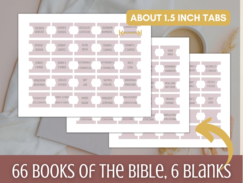 Pink Printable Bible Tabs, Bible Tabs, Bible Study Tools, Bible ...