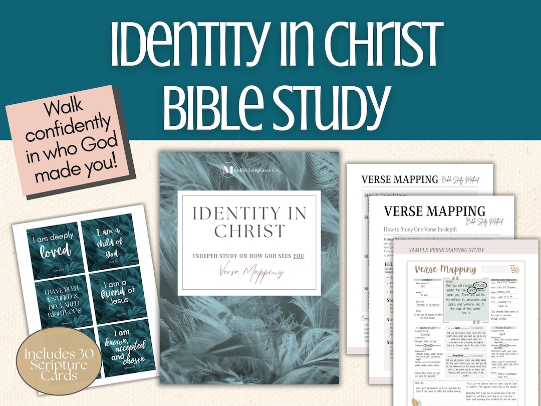 Identity in Christ Printable Bible Study Daily Devotional for Women ...