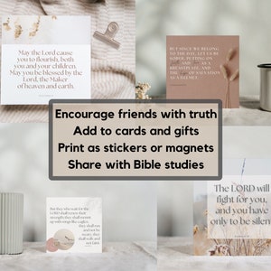 Printable Scripture Cards, Encouragement Cards, Prayer Cards, Bible ...