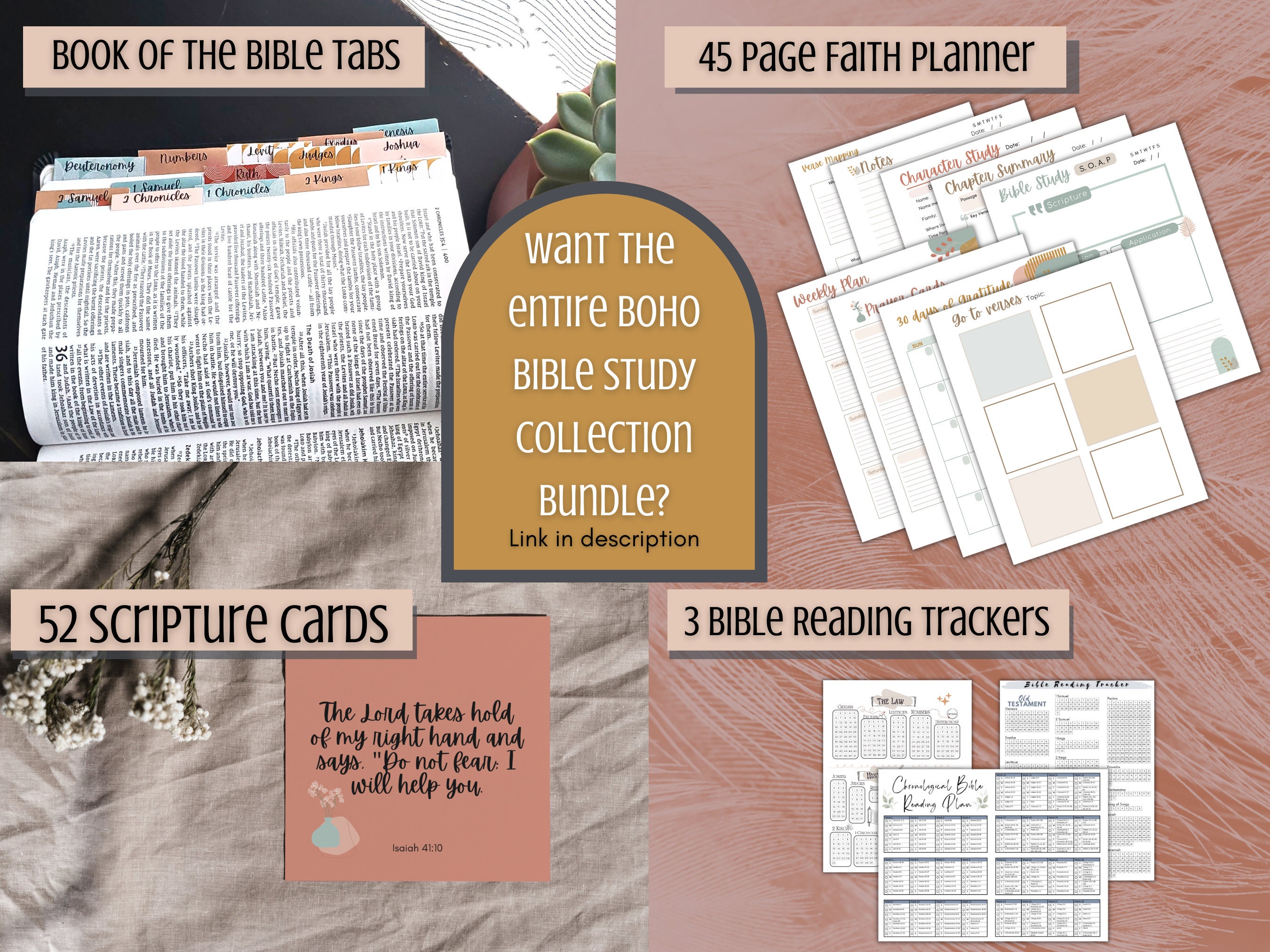 Printable Boho Scripture cards — Mindful Templates Co