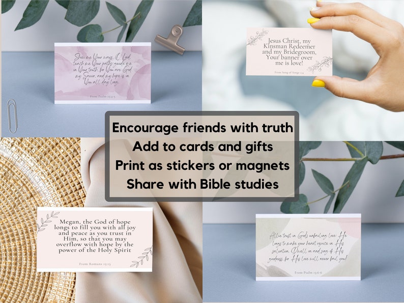 50 Uplifting Printable Prayer Cards Bible Verse Affirmation - Etsy