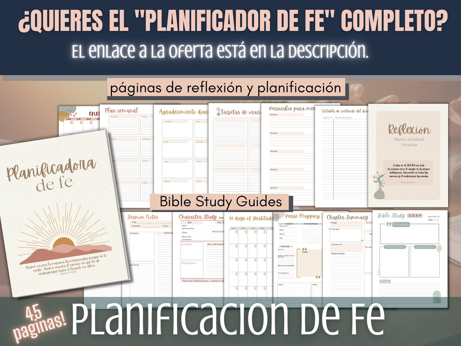 SPANISH Bible Reading Tracker Chronological Daily Study Plan Printable ...