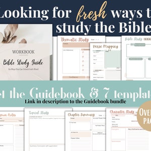 Verse Mapping Bible Study Guide & Template - Printable Devotional Plan for Women of Faith ...