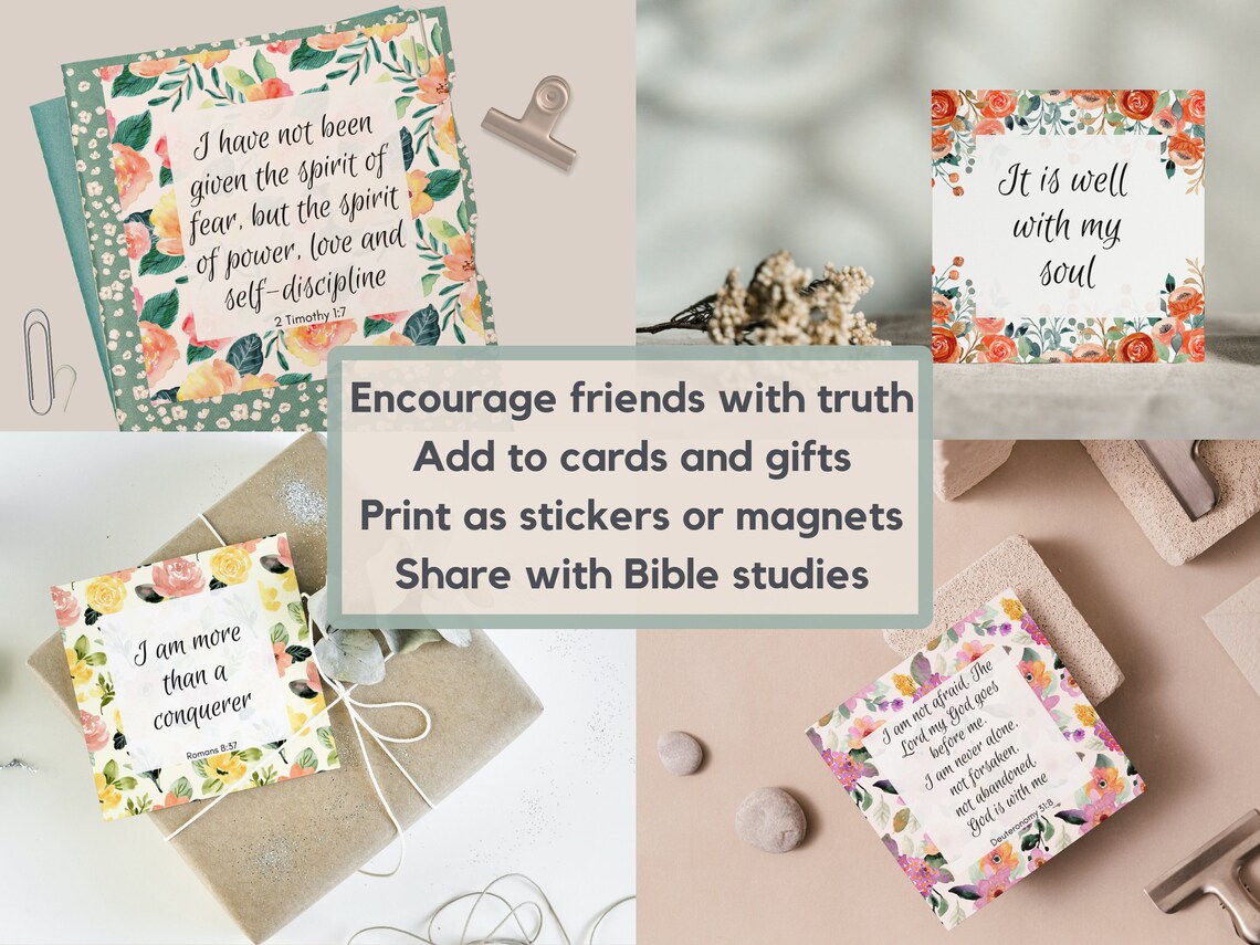Printable Scripture Cards Encouragement Cards Prayer Cards - Etsy