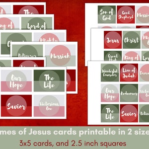 Printable Advent Calendar for Kids, 25 Names of Jesus Bundle, Christmas ...