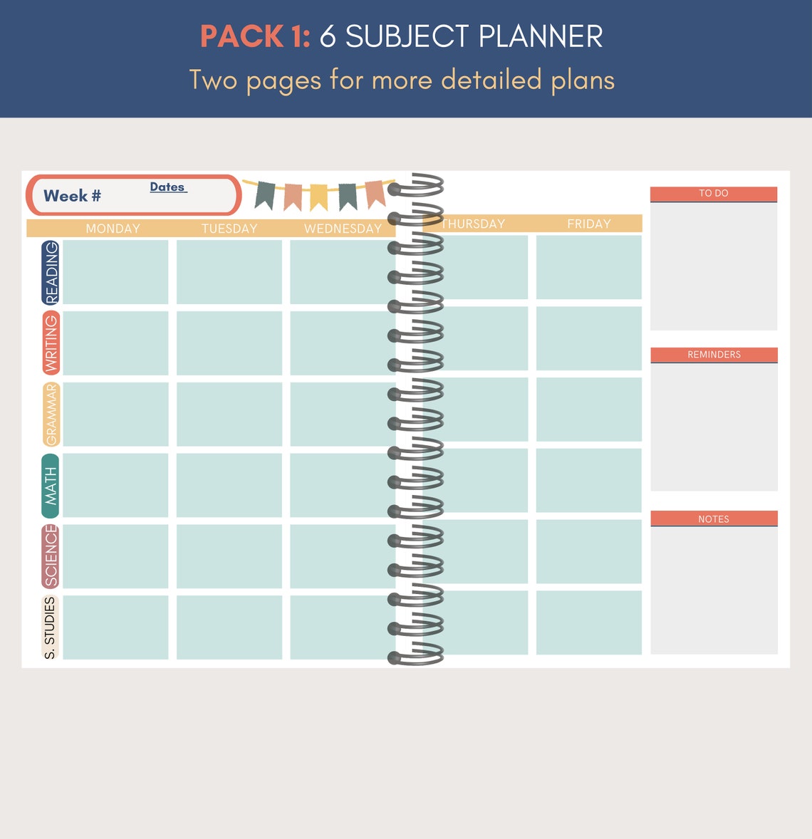 Teacher Lesson Plan Template Teacher Template Editable - Etsy
