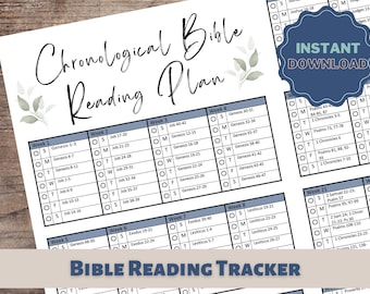 Bible Reading Plan One Year, Bible Study Plan, Chronological Bible Plan ...