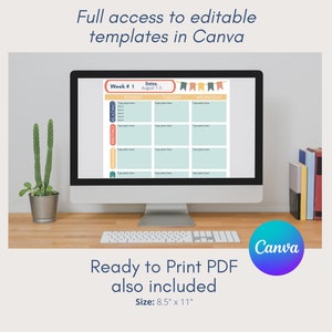 Teacher Lesson Plan Template Teacher Template Editable - Etsy