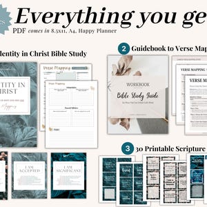 Identity in Christ Printable Bible Study Women's Devotional Verse ...