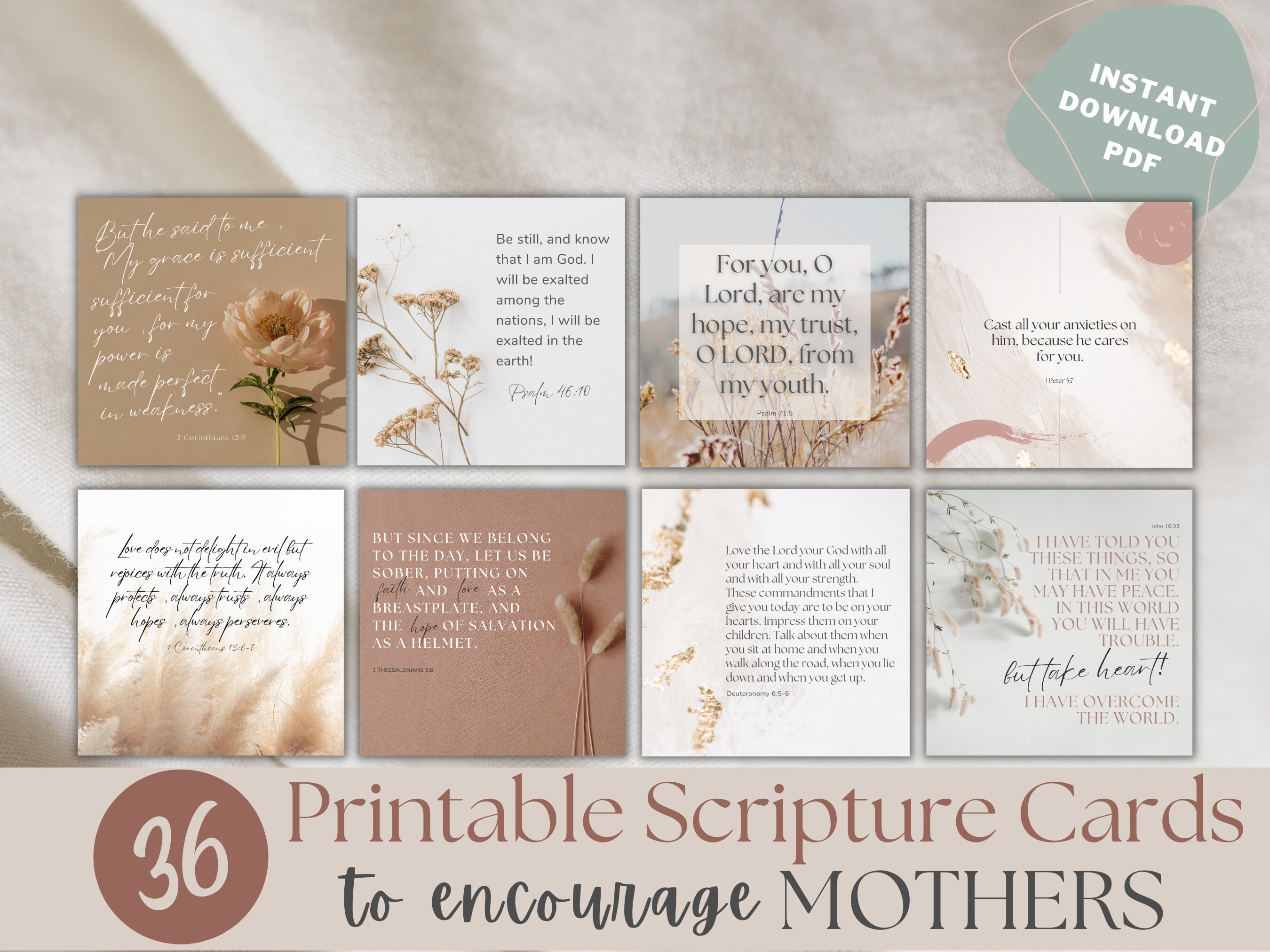 Printable Scripture Cards, Encouragement Cards, Prayer Cards, Bible ...