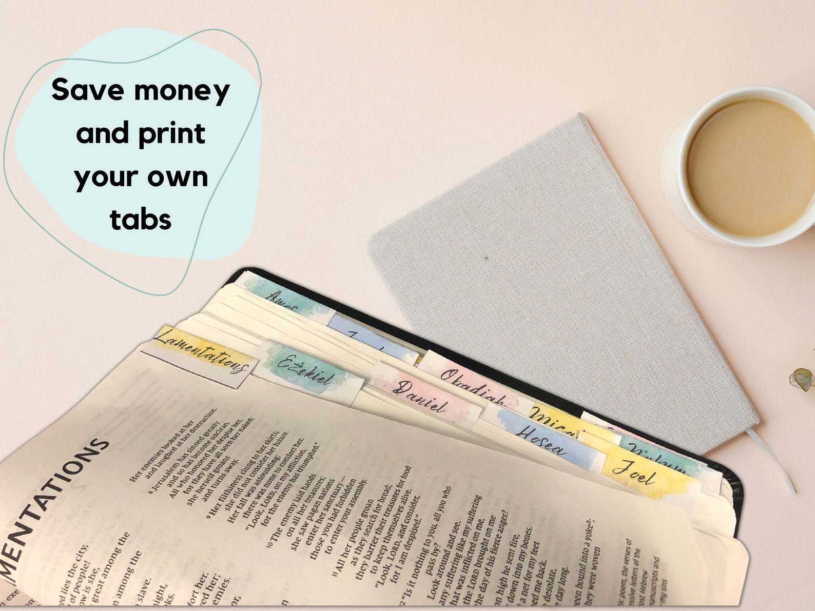 Printable Bible Tabs, Watercolor Bible Tabs, Bible Study Tools, Bible ...