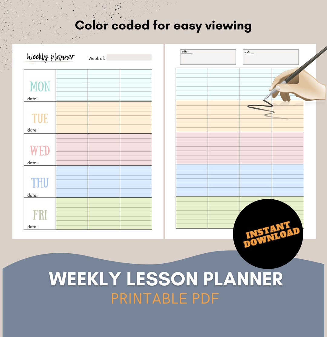 Teacher Lesson Planner, Lesson Plans, Lesson Planning, Weekly Lesson ...