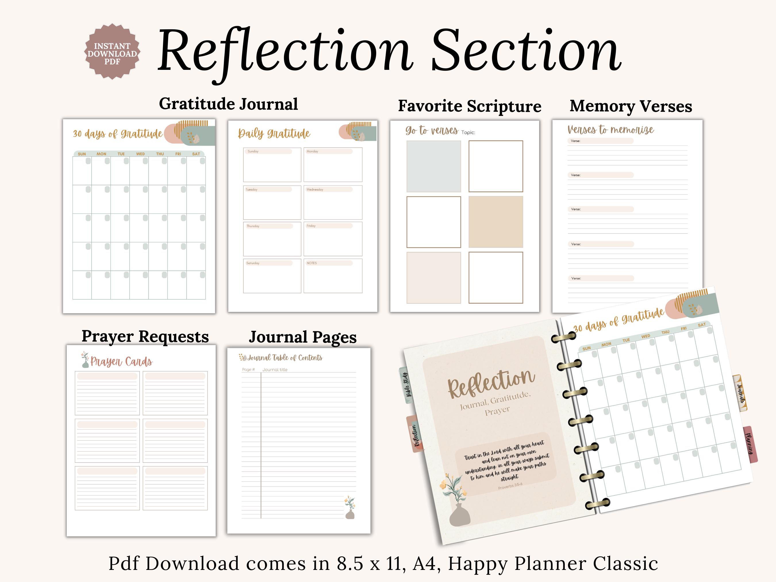 Faith Planner Bundle Bible Study Guide Prayer Journal Gratitude ...