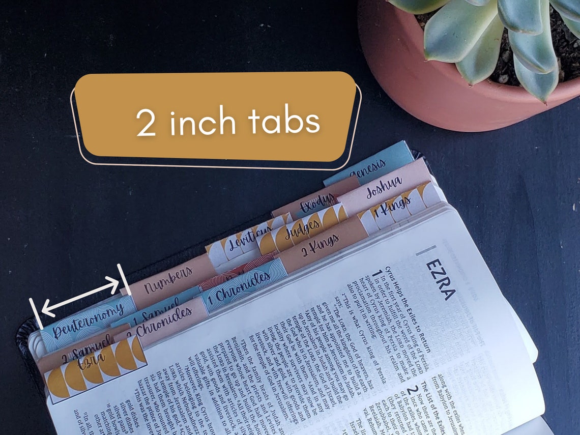 Boho Printable Bible Tabs Bible Tabs Bible Study Tools - Etsy
