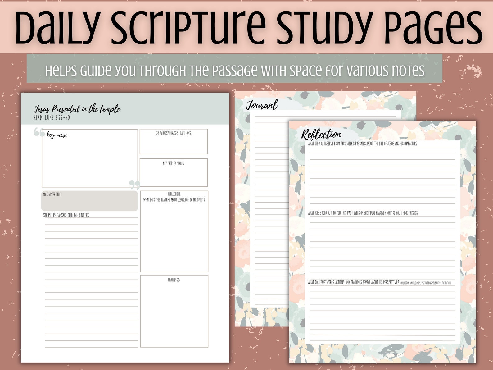 Printable Life of Jesus Bible Study and Bible Reading Tracker - Etsy