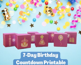 Countdown Birthday Box - Etsy