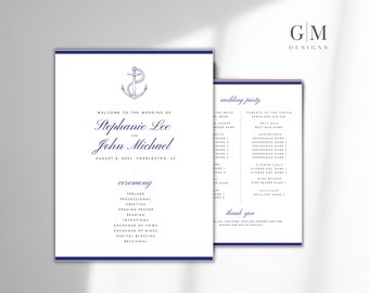 Nautical Program - Etsy