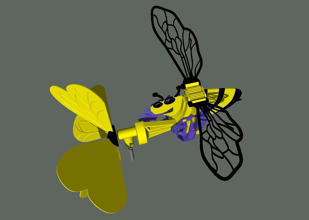 Spinning Flower With Animated Bee - Etsy
