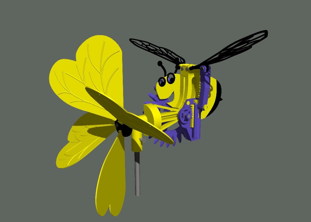 Spinning Flower With Animated Bee - Etsy