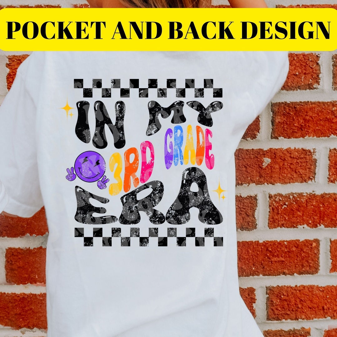 Back to School 3rd Grade Digital Png for Sublimation or Printing/ 3rd ...