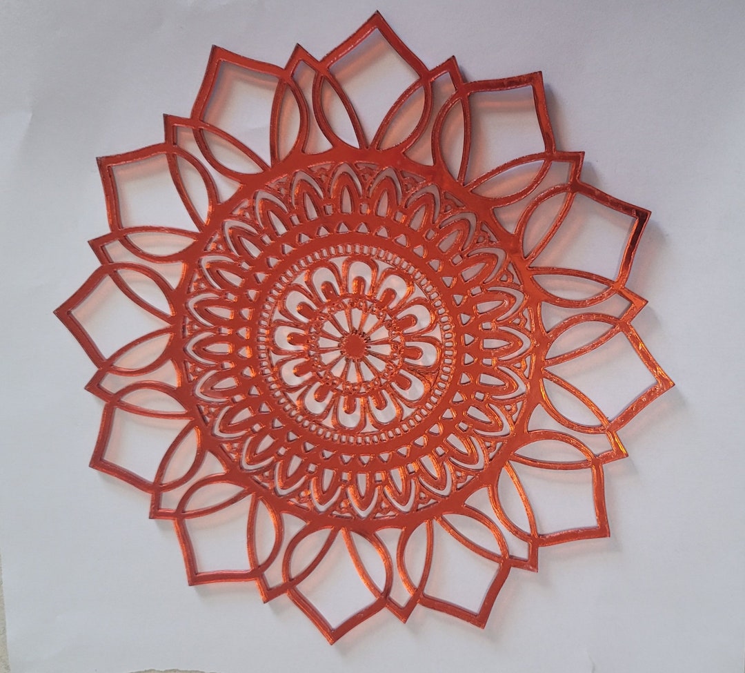 Copper Finish Mandala 10 Inch Wall Art - Etsy