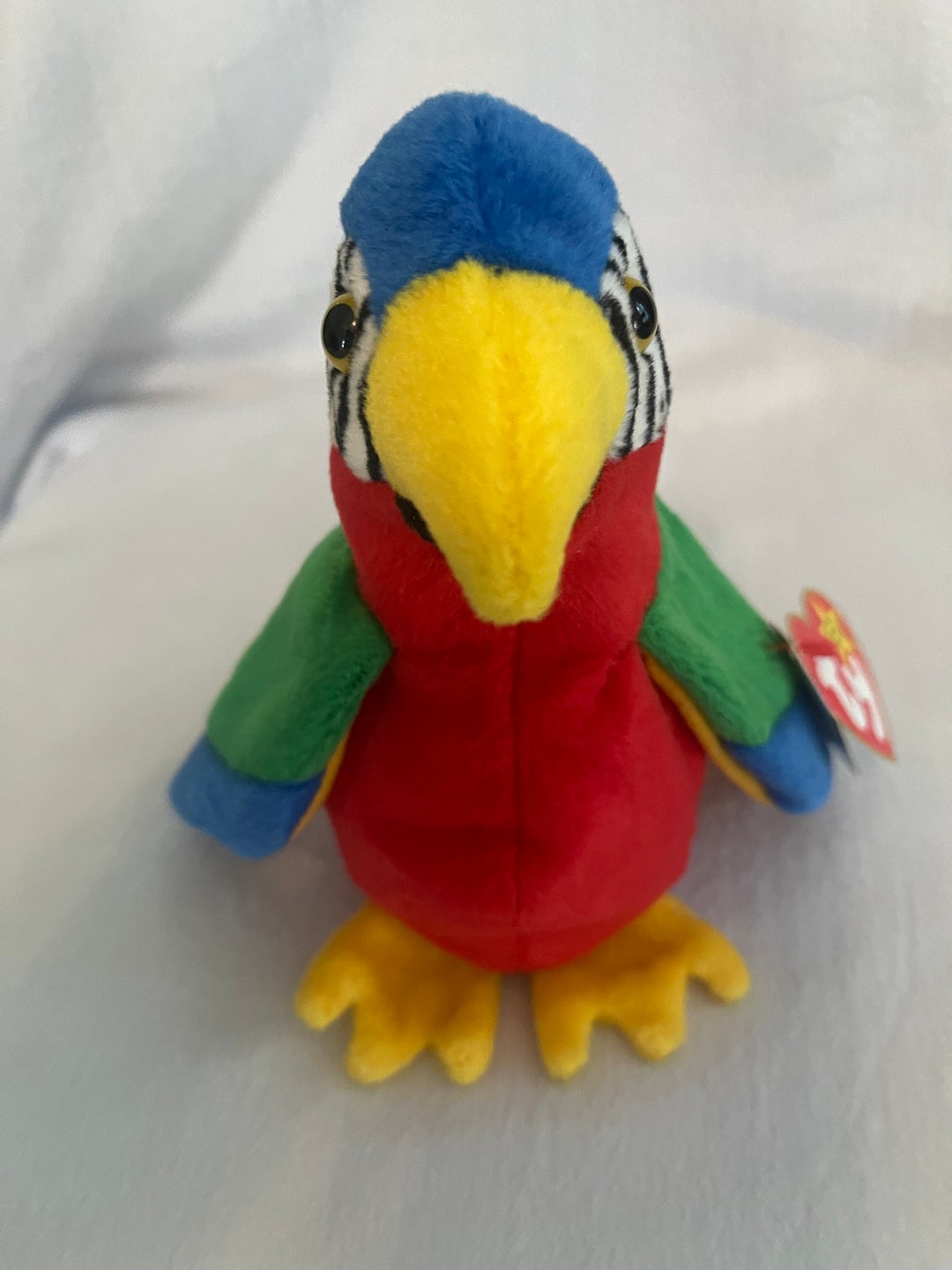 Parrot, Ty Beanie Baby Named Jabber Vintage Collectible - Etsy