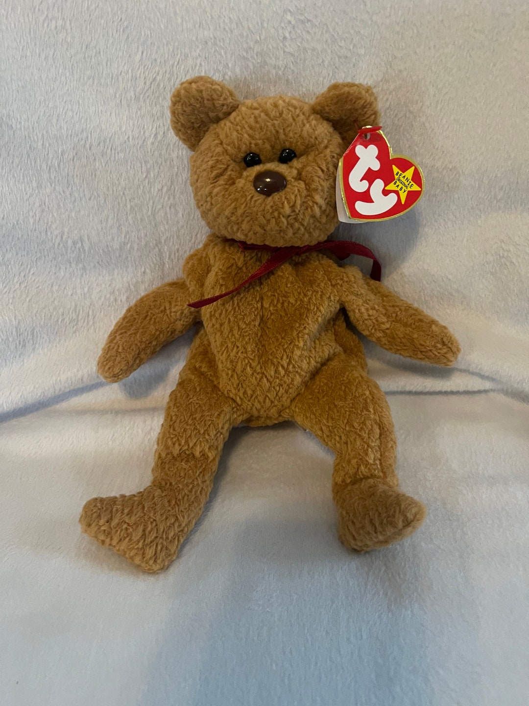 TY Rare Bear “curly”, Vintage Special Collectible Bear, Collector ...