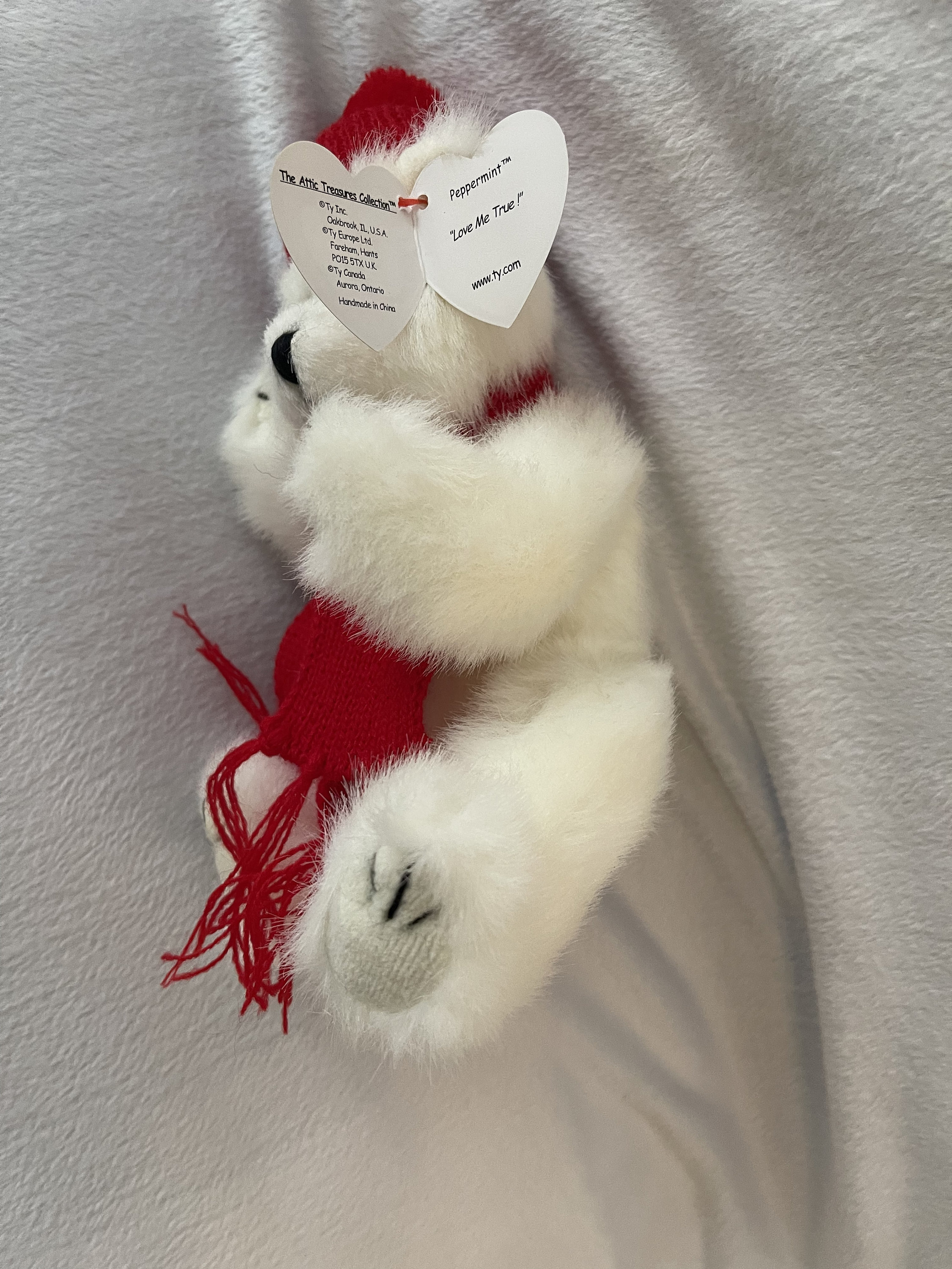 Rare 1993 Ty Peppermint Bear, Attic Treasure Collection, Collectible ...