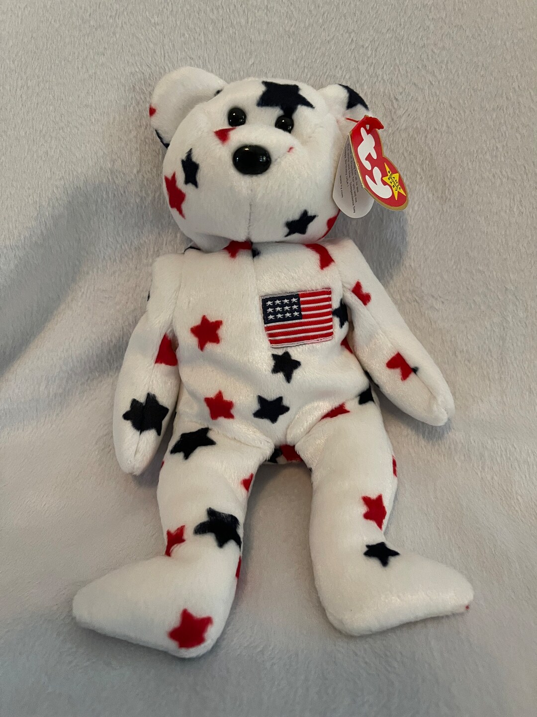 Ty Bear Rare Vintage Beanie Baby Named “glory”, Vintage Collector Bear ...