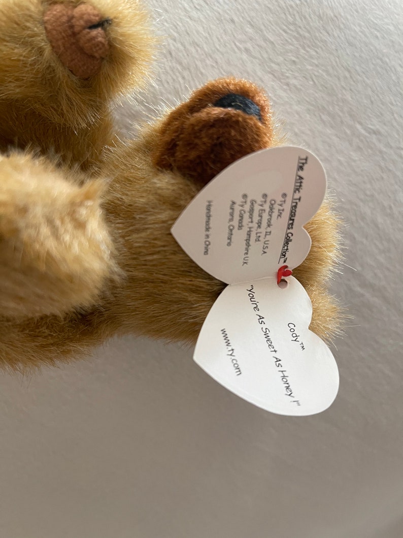 Rare Ty Bear Beanie Baby Named “cody”, Rare Vintage Treasure, Beanie ...