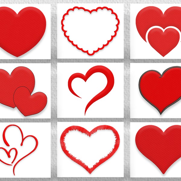 Heart Embroidery - Etsy