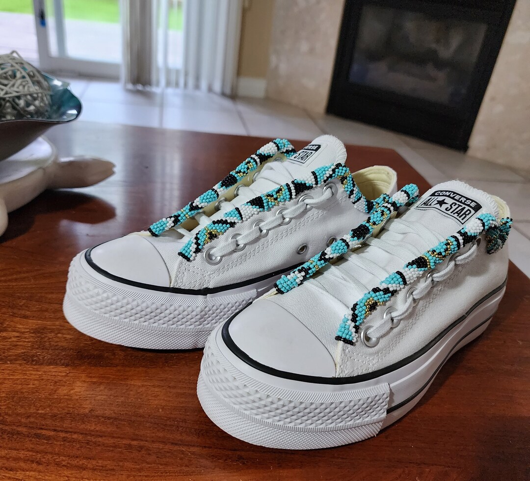 Handcrafted Indigenous-inspired Custom Beaded Skate Shoes - Artisan ...