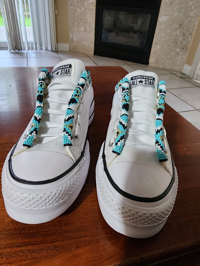 Handcrafted Indigenous-inspired Custom Beaded Skate Shoes - Artisan ...