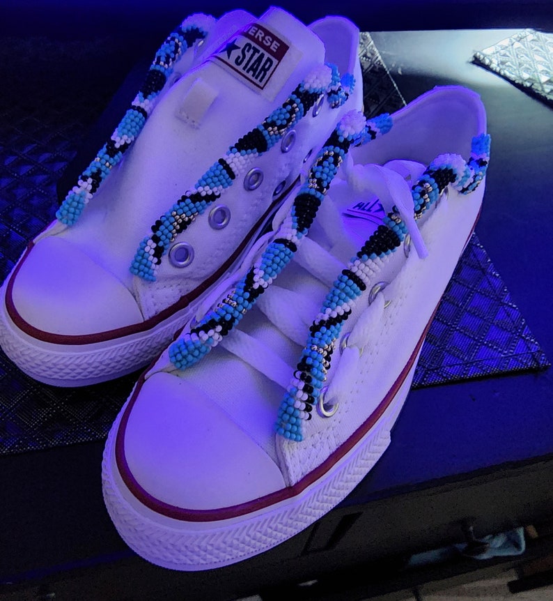 Handcrafted Indigenous-inspired Custom Beaded Skate Shoes - Artisan ...