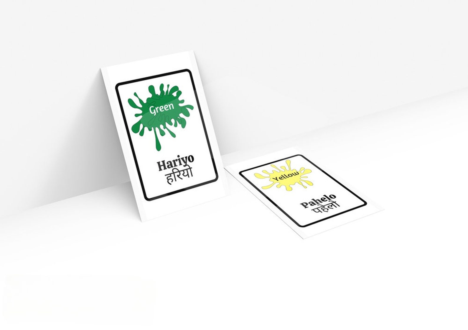 Printable Nepali Flashcards: Colours - Etsy Australia