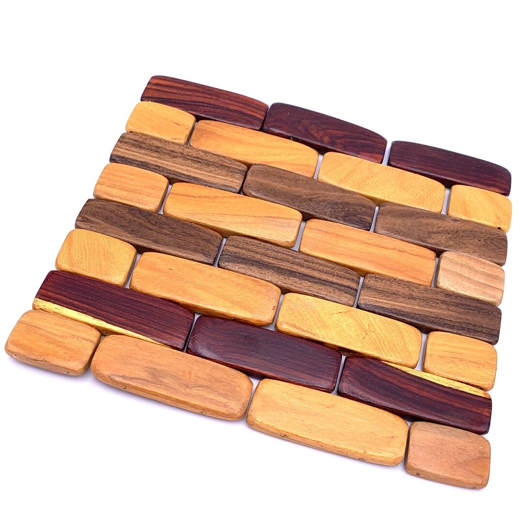 Tropical Hardwood Foldable Trivet - Etsy