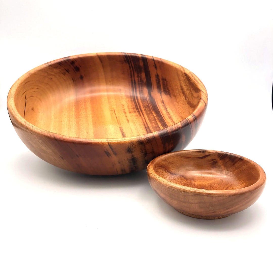 Tropical Hardwood Chip & Dip Serving Set - Etsy