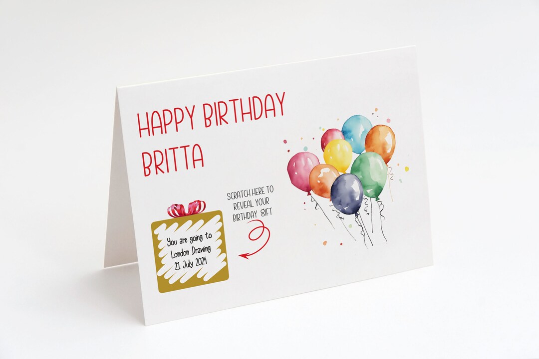 Birthday Scratch Card, Birthday Scratch Card Reveal, Birthday Scratch ...