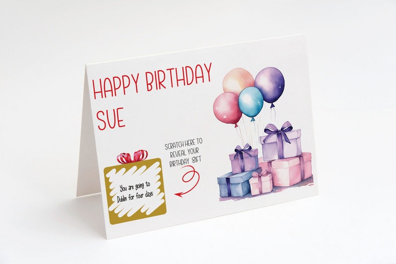 Birthday Scratch Card, Birthday Scratch Card Reveal, Birthday Scratch ...