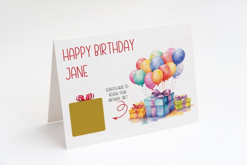 Birthday Scratch Card, Birthday Scratch Card Reveal, Birthday Scratch ...