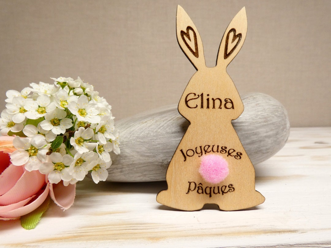 Personalized Easter Bunny Table Decoration for Easter and Gift Invites ...