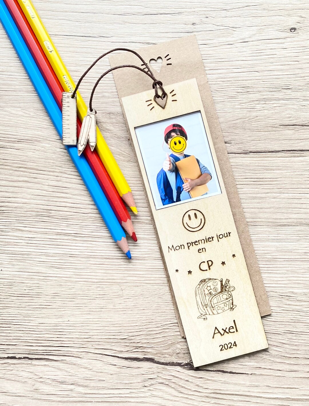 Personalized Back to School Bookmark School Souvenir Photo Bookmark ...
